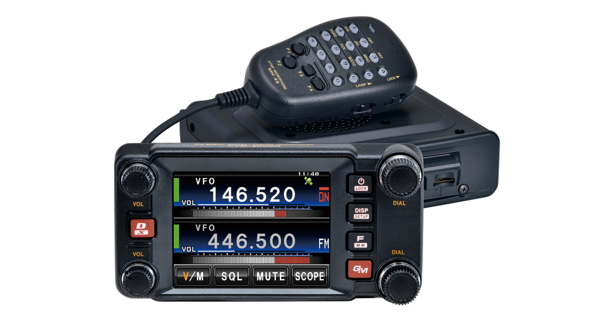 Yaesu amateur HAM mobile transceivers, radios