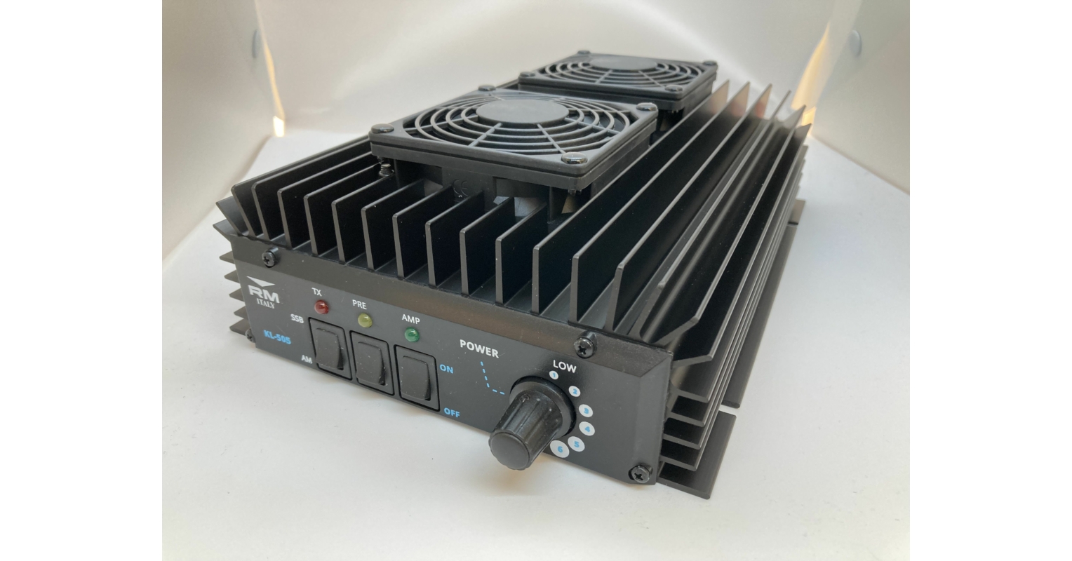 RM ITALY KL505V HF power amplifier with 300W fan