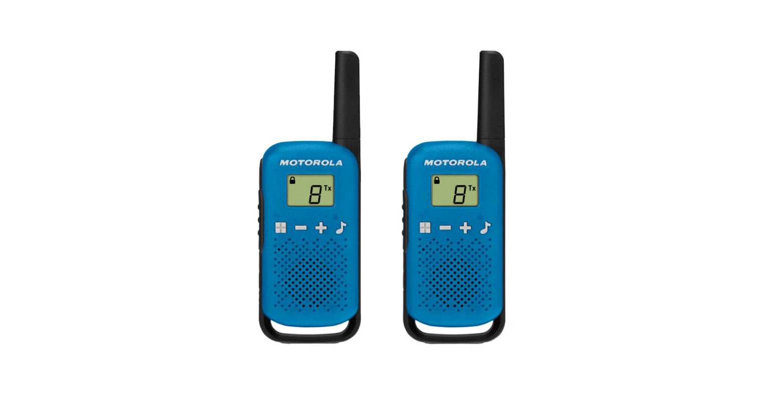 Motorola TALKABOUT T42 blue walkie talkie / directly from the importer