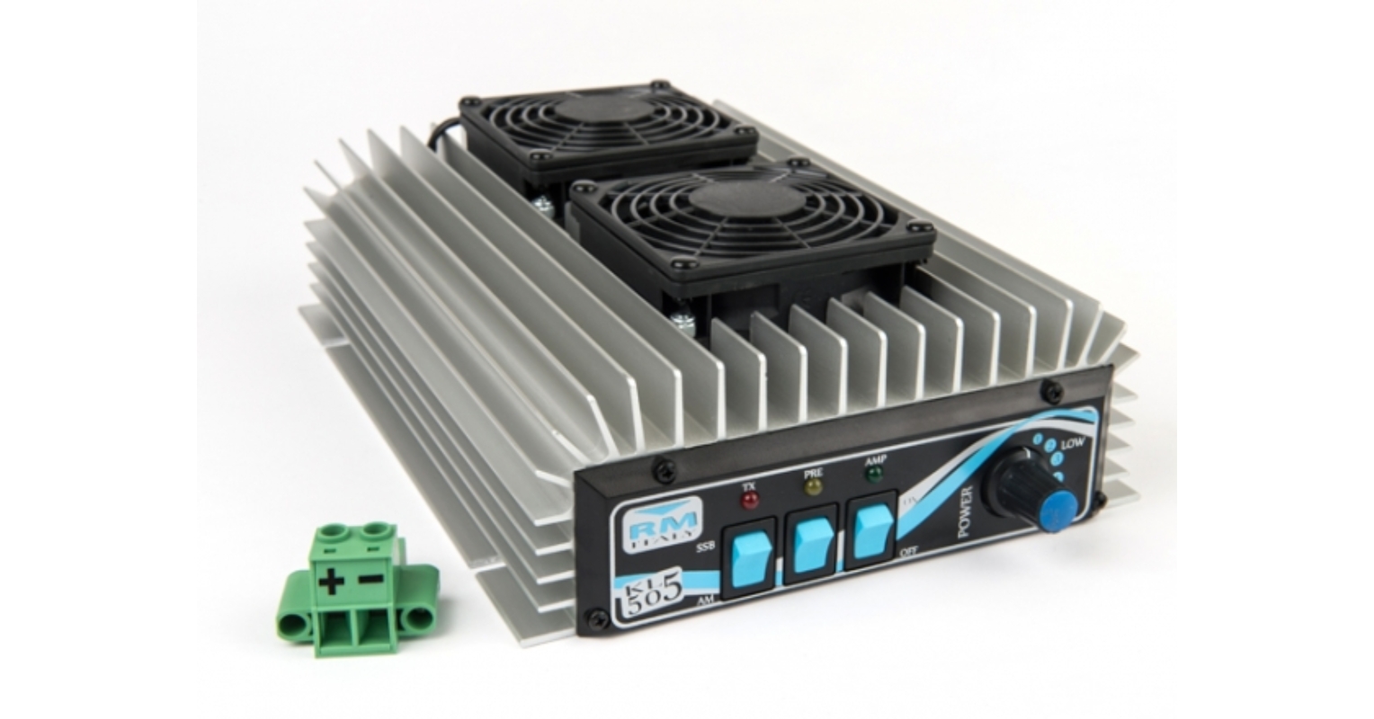 RM ITALY KL505V HF power amplifier with 300W fan
