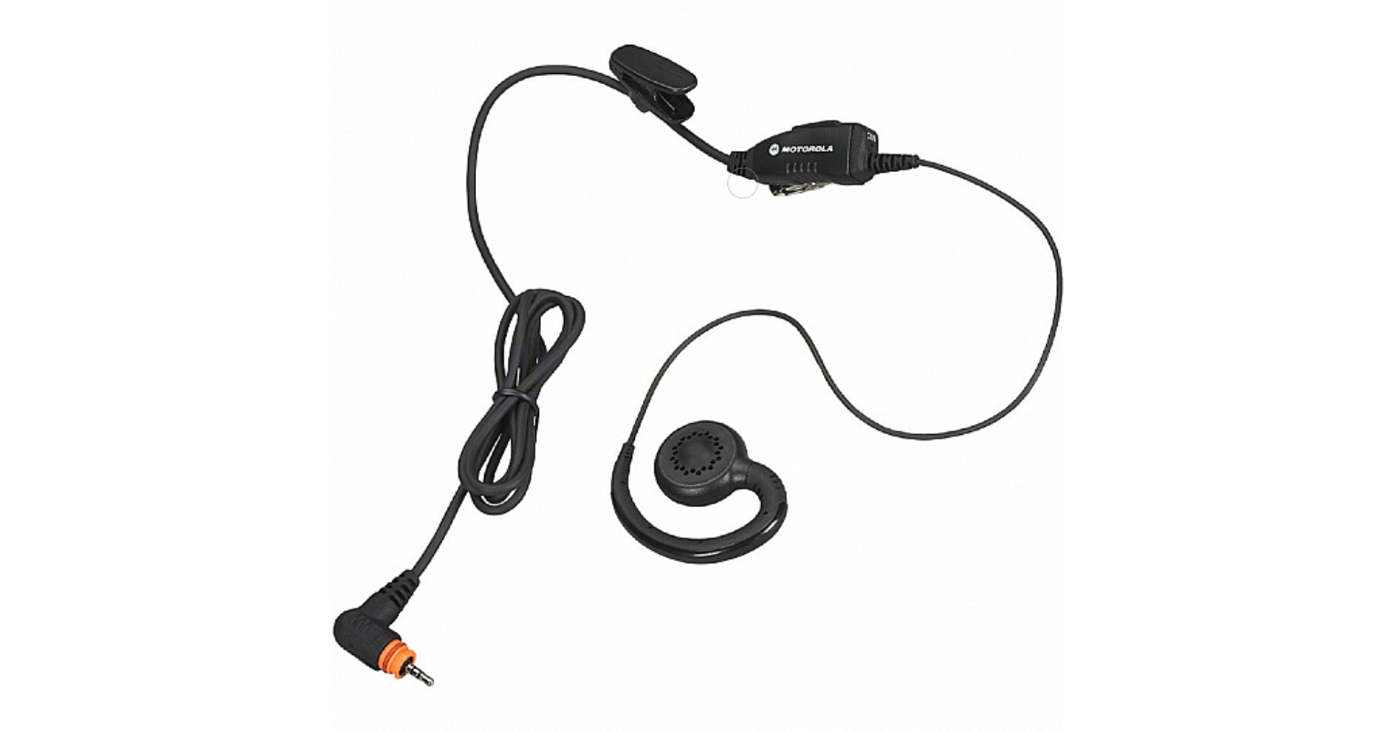 Motorola PMLN7189A Swivel Earpiece with In-line Microphone and PTT ...
